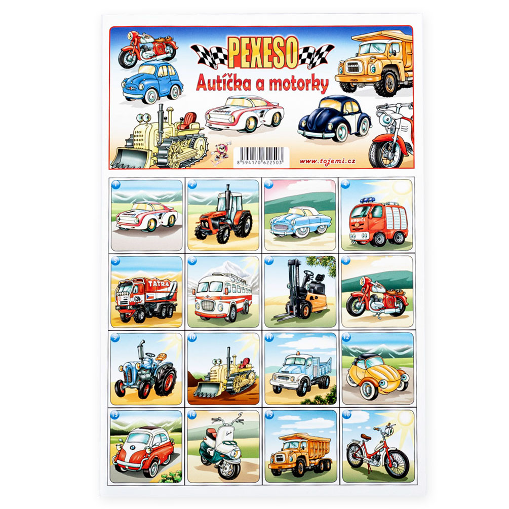 Daffer.sk - Pexeso Autá a motorky