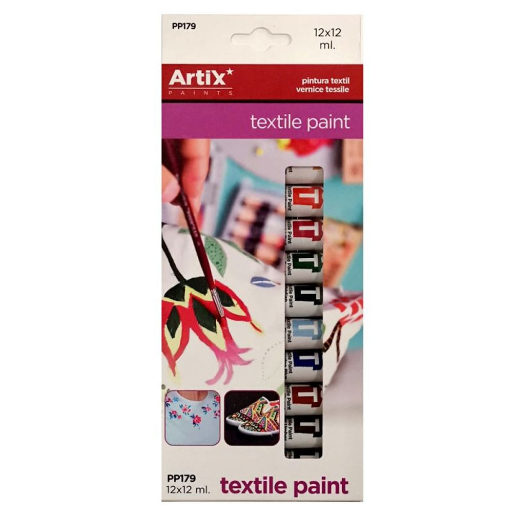 Daffer.sk - Farby na textil 12x12ml