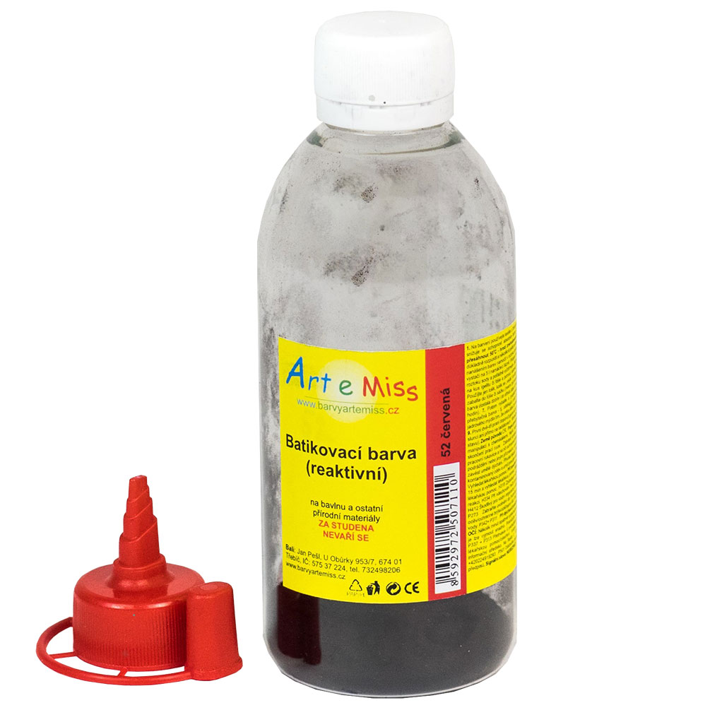 Daffer.sk - Farba na batikovanie za studena 13g/250ml červená