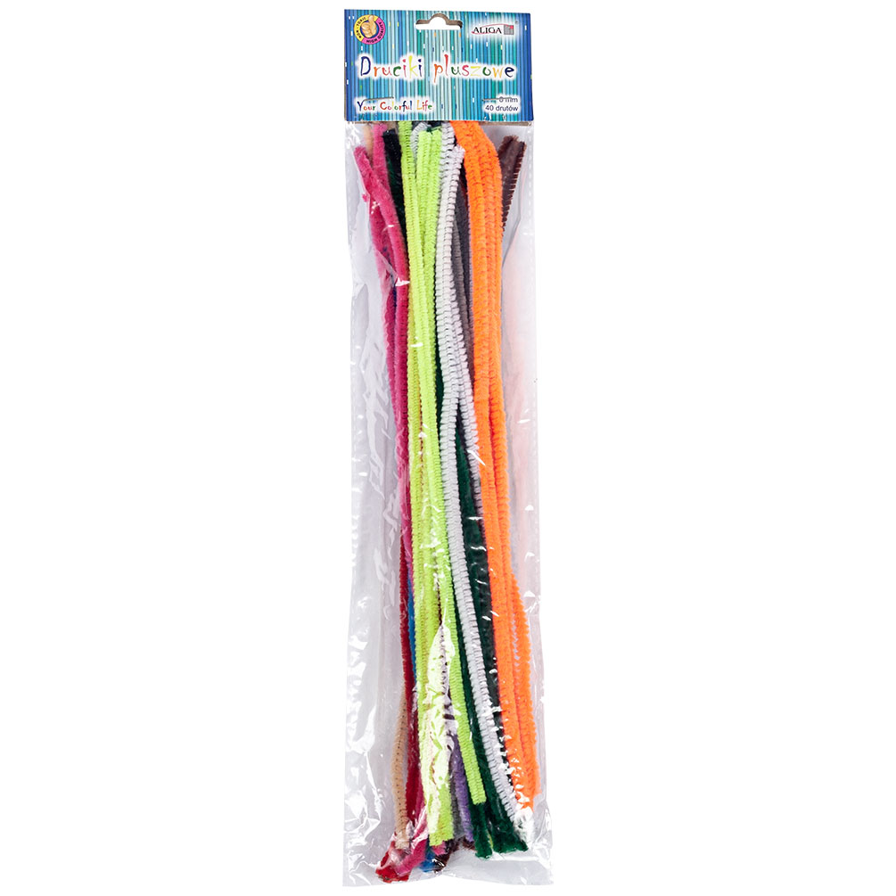 Daffer.sk - Drôtiky plyšové 40ks