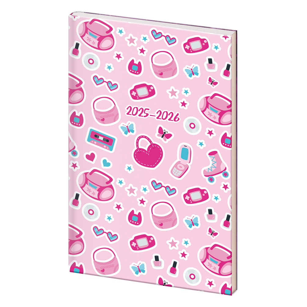 Daffer.sk - Diár školský 2025/2026 Ružový