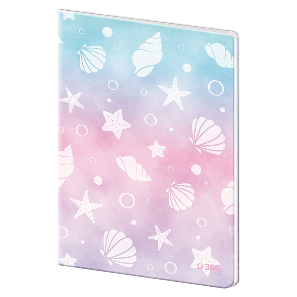 Daffer.sk - Zošit v plastových doskách A5 linajkový, 40 listov, Lastúry